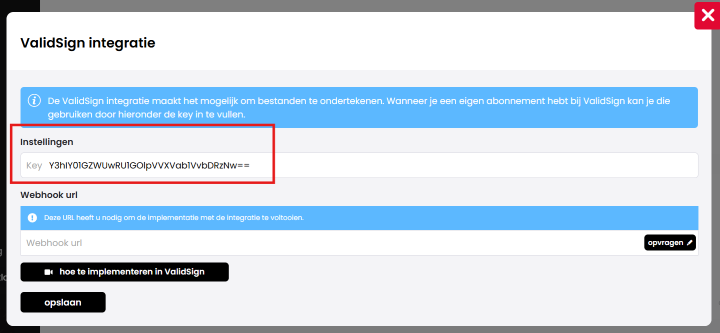 ValidSign · Mijnkantoor